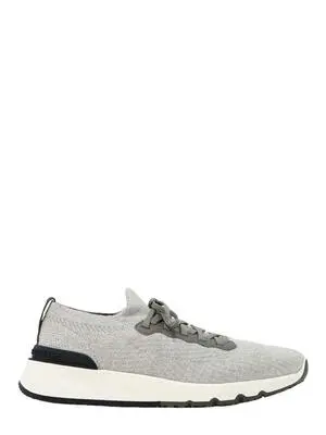 Brunello Cucinelli Knitted Low Top Sneakers - Gray