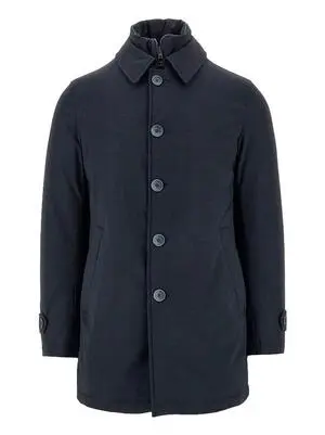 Herno Sub-zero Padded Single-breasted Coat - Blue