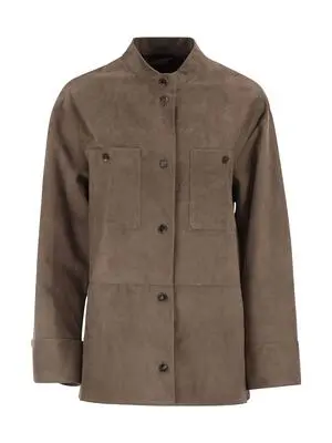 Max Mara Smmelodia Suede Jacket - Brown