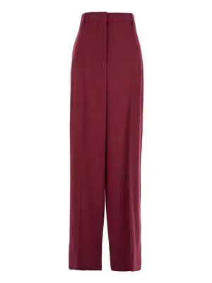 Stella McCartney Wool Relaxed Fit Pants - Multicolor