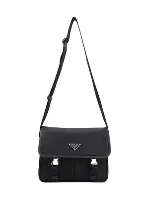 Prada Re-nylon Messenger Bag - Black