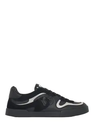 Dolce & Gabbana Strobel Portofino Leather Sneakers - Black