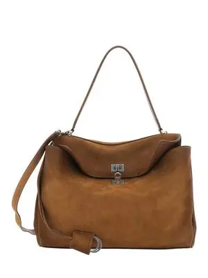 Balenciaga Suede Rodeo Shoulder Bag - Brown