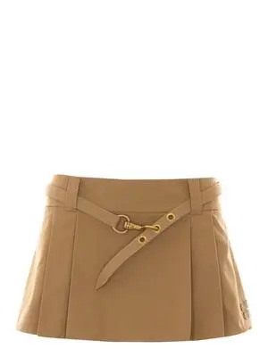 Miu Miu Mini Pleated Skirt - Cream