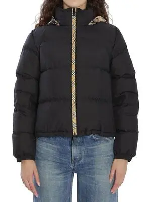 Burberry Jackets Puffer Jackets - Black