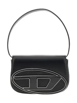 DIESEL® Leather '1dr' Shoulder Bag - Black