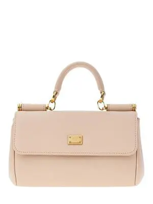 Dolce & Gabbana Plongé Leather 'my Sicily' Bag - Pink