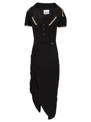 VIVIENNE WESTWOOD Monday Pulling Midi Dress - Black
