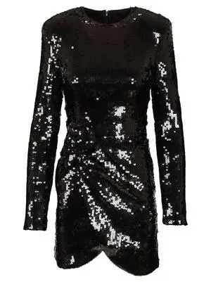 ROTATE BY BIRGER CHRISTENSEN Sequins Mini Dress - Black