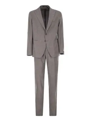 Tagliatore Tagliatore Men Superfine Virgin Wool Suit Gray