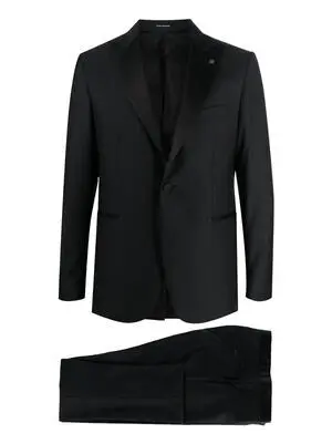 Tagliatore Wool Tuxedo - Black