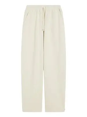 Sportmax Soft, Lightweight Fleece Pants Ivory - White