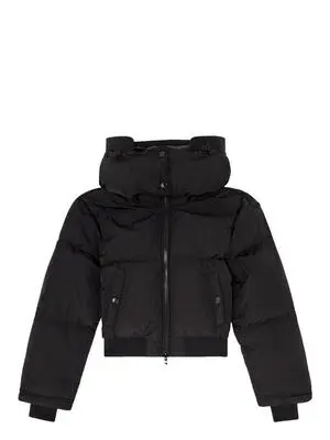 DIESEL® Recycled Nylon Puffer Jacket - Black