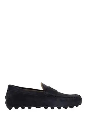 TOD'S Suede Moccasin Moccasin - Blue