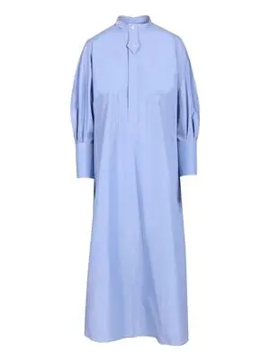 Celine Cotton Poplin Shirt Dress - Blue