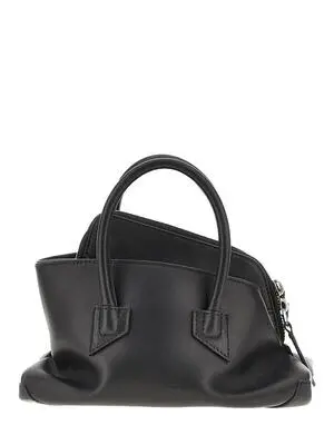 Attico Leather Mini 'la Passeggiata' Bag - Black