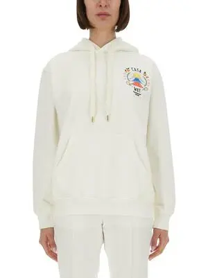 Casablanca CASABLANCA Casaway Mountain Sweatshirt Cream
