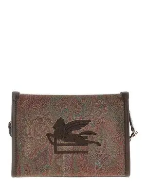 Etro ETRO Paisley Pouch With Pegaso Patch Brown
