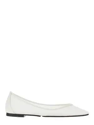Jacquemus Ovalo' Mesh Ballerinas - White