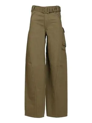 SELF-PORTRAIT Cargo Jeans - Green