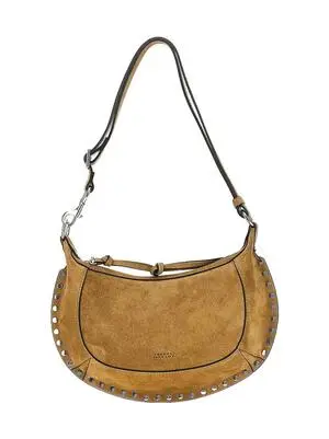 Isabel Marant Étoile Suede Leather Oskan Moon Bag - Cream