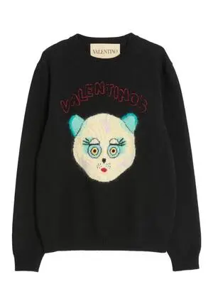 Valentino Garavani Le Chat De La Maison Cotton Sweater - Multicolor