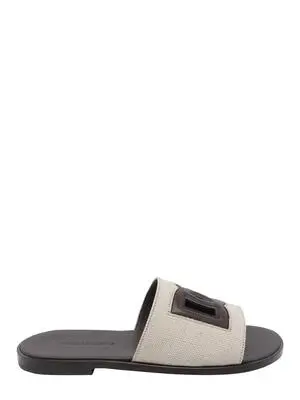 Dolce & Gabbana Dg Logo Sandals - White