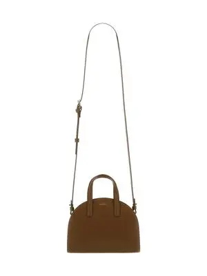 A.p.c. Demi-lune Tote Bag Small - Brown