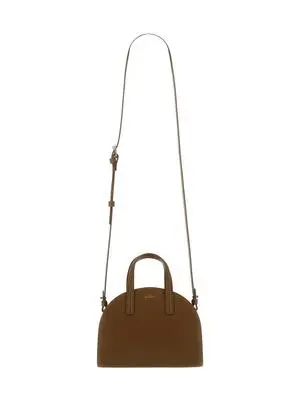 A.p.c. Demi-lune Tote Bag Small - Brown