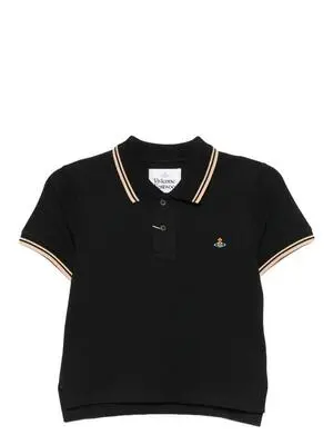 VIVIENNE WESTWOOD VIVIENNE WESTWOOD Embroidered Polo Top Black