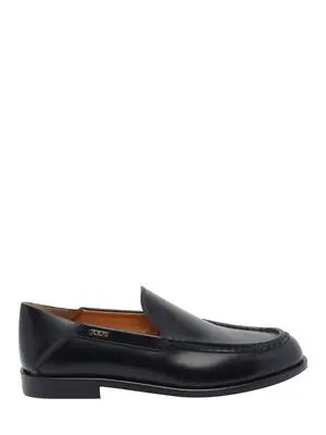 TOD'S Leather Sabot - Black