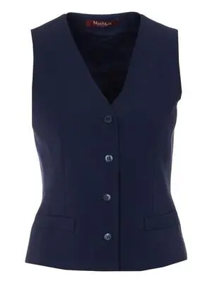 Max Mara Mstmadia Vest - Blue