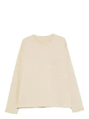 LEMAIRE LEMAIRE Cotton Crew Neck Sweatshirt Cream