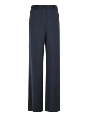 Max Mara Max Mara 'Editto' Blue Virgin Wool Pants Women Blue