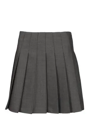 SELF-PORTRAIT Pleated Miniskirt - Gray