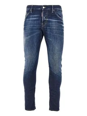 Dsquared2 Stretch Denim Slim Twist Jeans - Blue