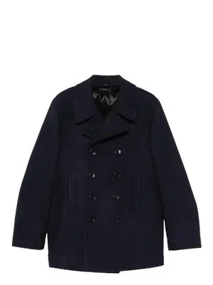 TOM FORD Pea Coat - Blue