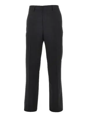 Tagliatore Super 110's Wool Trousers - Black
