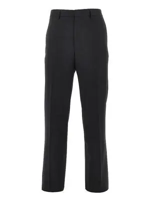 Tagliatore Super 110's Wool Trousers - Black