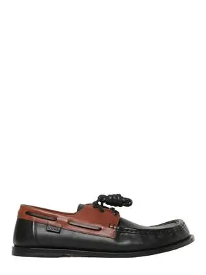 Loewe Calf Leather Loafers - Brown