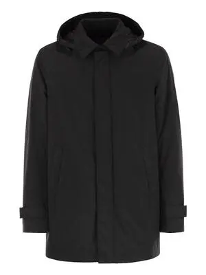Herno Waterproof 2-layer Fabric Jacket - Black