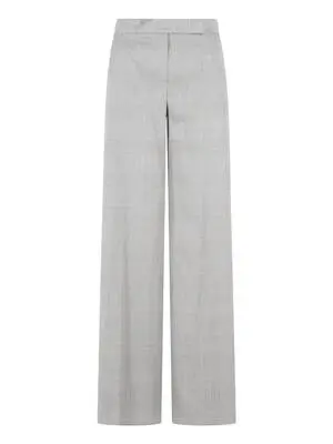 Max Mara MAX MARA Prince Of Wales Wool Trousers Green