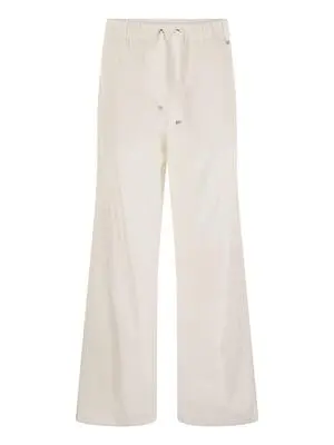 Herno Cotton Drawstring Trousers - White