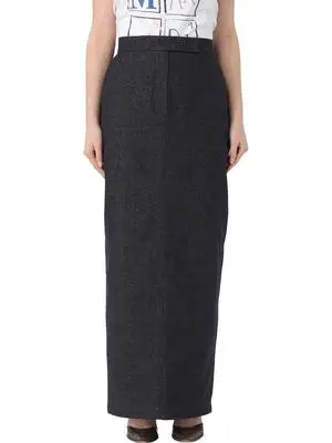 Max Mara Denim Maxi Skirt - Blue