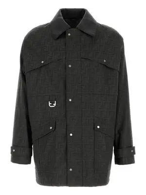 Fendi Embroidered Canvas Coat - Multicolor