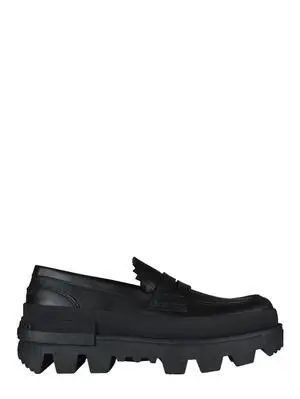 Moncler Maxence Leather Loafers - Black