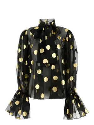 DOLCE & GABBANA DOLCE & GABBANA Printed Organza Blouse