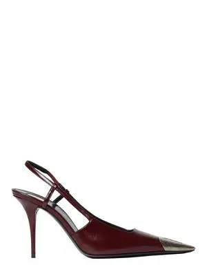 Saint Laurent Calf Leather High Heel Shoes - Red