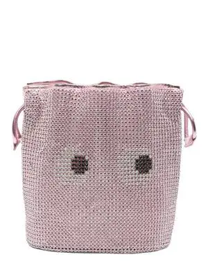 ANYA HINDMARCH Crystal Embellished Clutch - Pink
