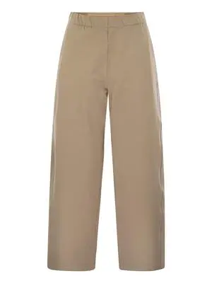 Max Mara Max Mara Silk And Cotton Fleece Trousers Multicolor